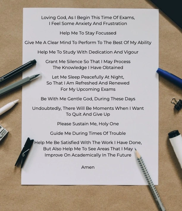 Pray for our students taking exams – St Kevin's Catholic Parish ...